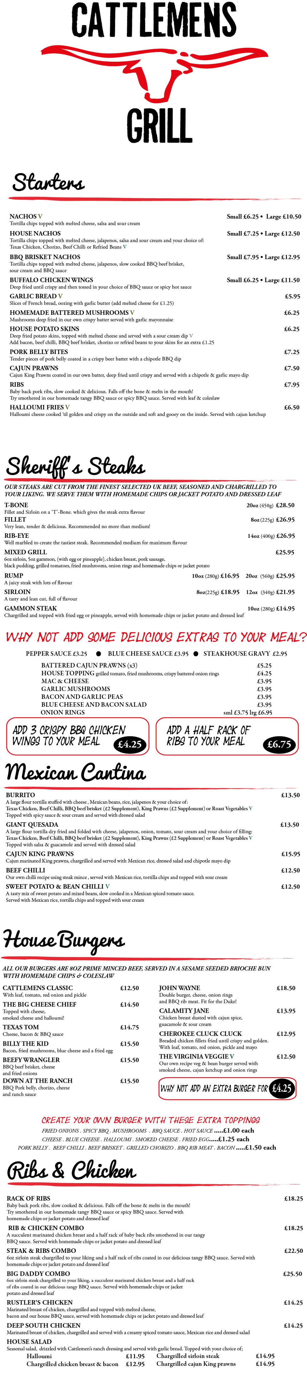 MENU | Cattlemens